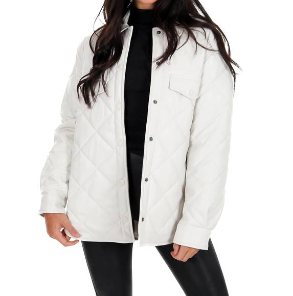 Love Tree | Jackets & Coats | New Love Tree Faux Leather Quilted ...